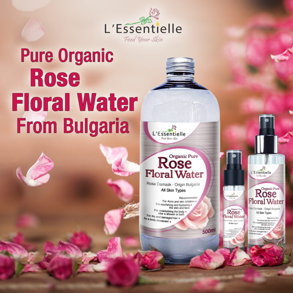 Pure Organic Rose Hydrosol Water 150ml – L'Essentielle